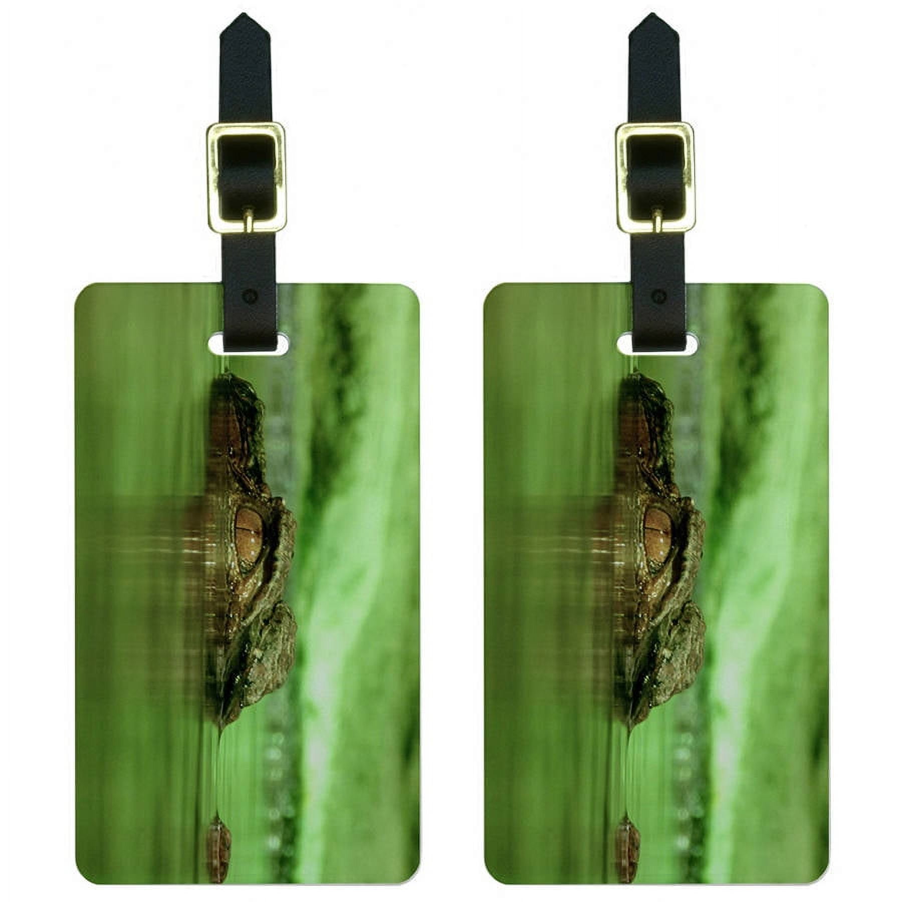 Crocodile Alligator Swamp Reptile Luggage Tags Suitcase Carry-On ID ...