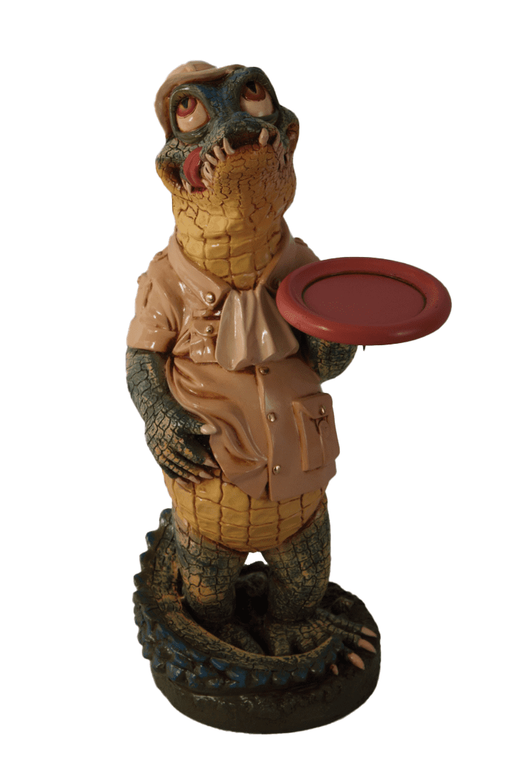 Crocodile Butler Small Statue - Walmart.com