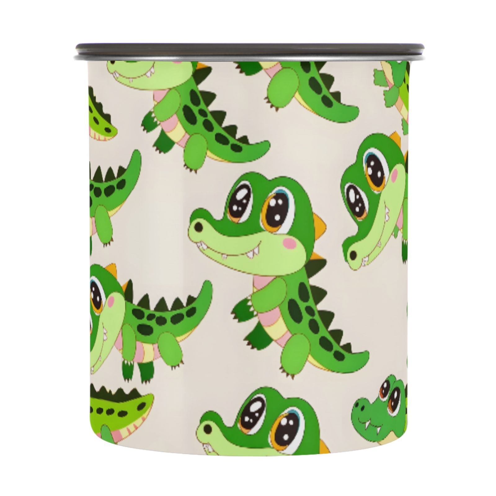 Crocodile Cartoon Animal Airtight Coffee Bean Canister 30oz Food ...