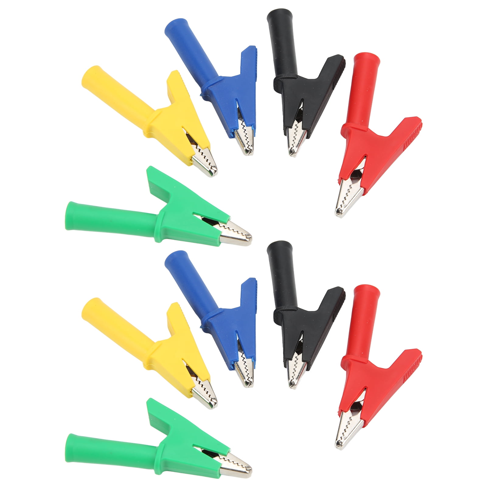 Crocodile Clip Insulated Clamp 4mm Jack 10mm Opening Red Black Yellow ...