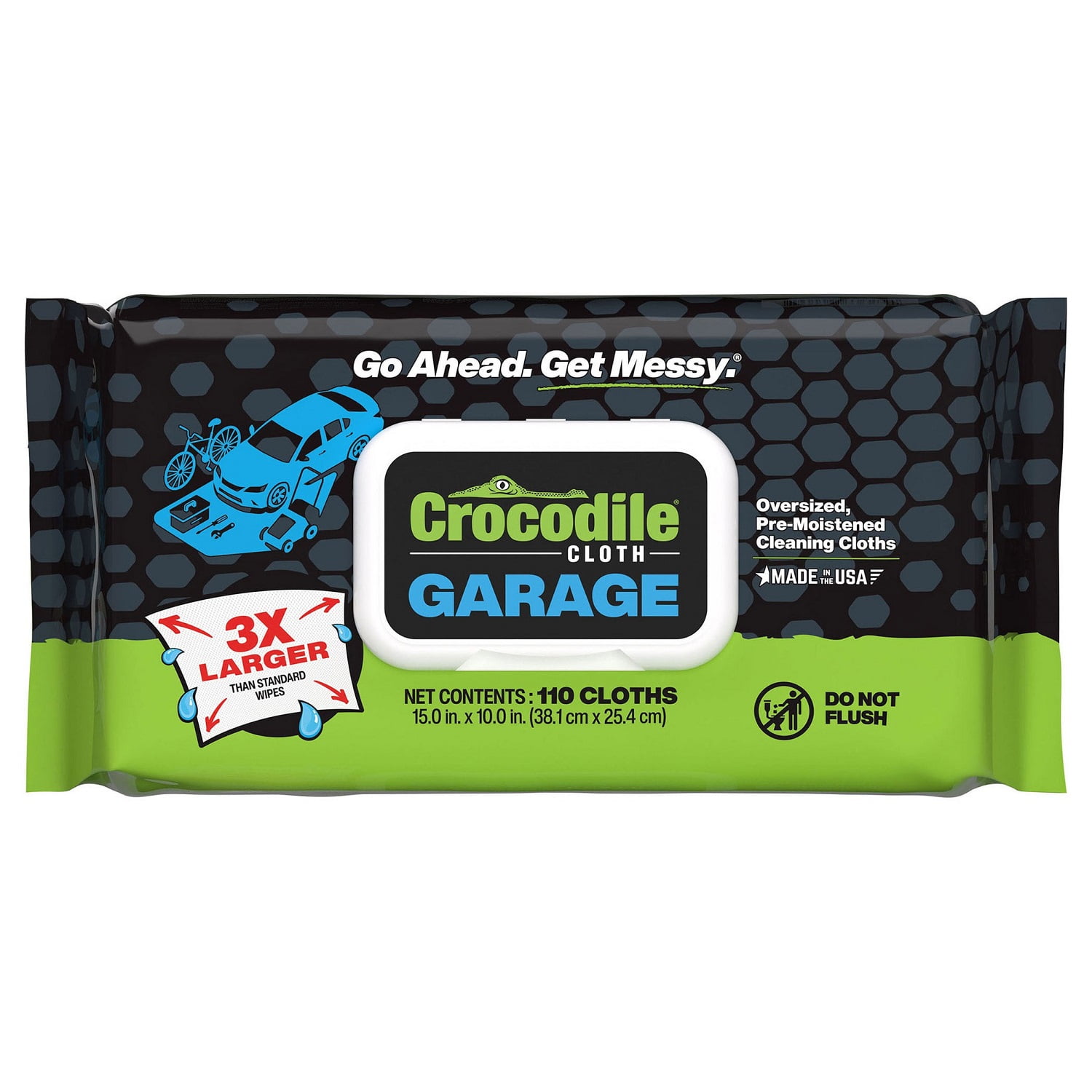 Crocodile Cloth Garage Cleaning Cloths, 15" x 10", 110 Count - Walmart.com
