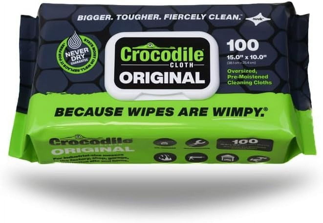 Crocodile Cloth Industrial Hand & Tool Cleaning Wipes - Heavy-Duty 10 ...