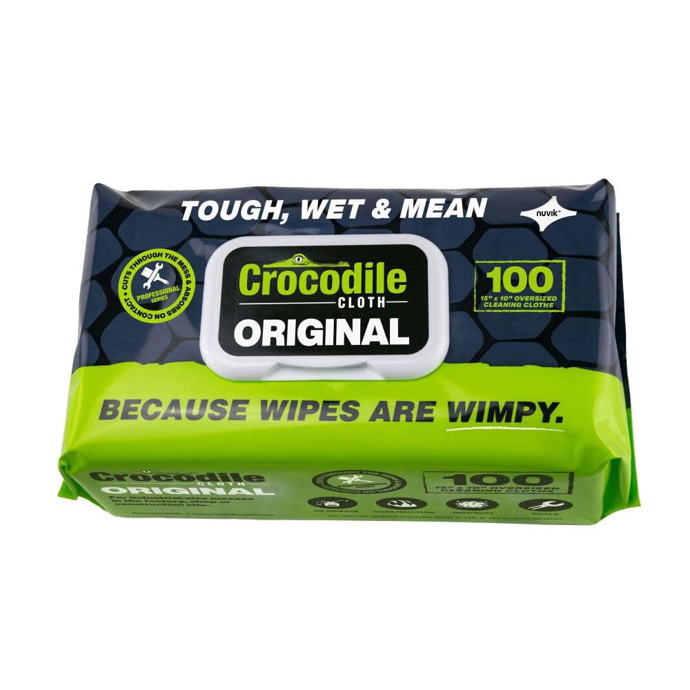 Crocodile Cloth Original Oversized Cleaning Cloths 1 Pack/100 Huge ...