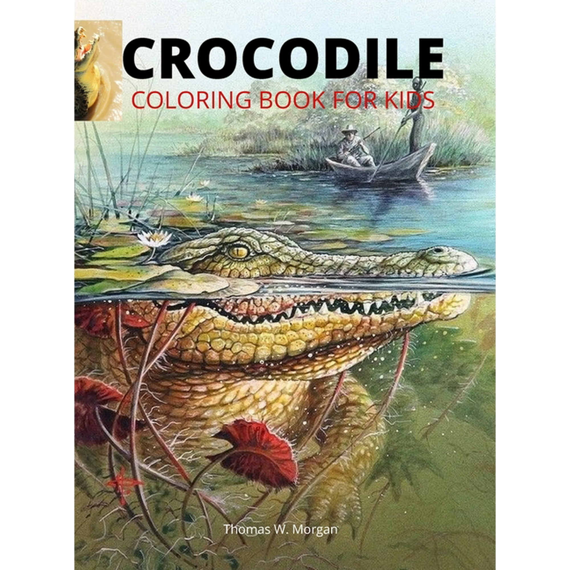 Cute Crocodile Coloring Pages