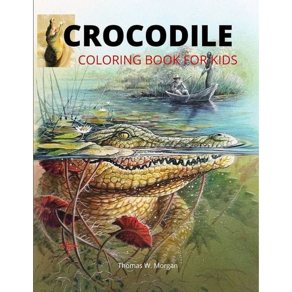 Crocodile Coloring Book for Kids : 46 Cute and Unique Coloring Pages ...