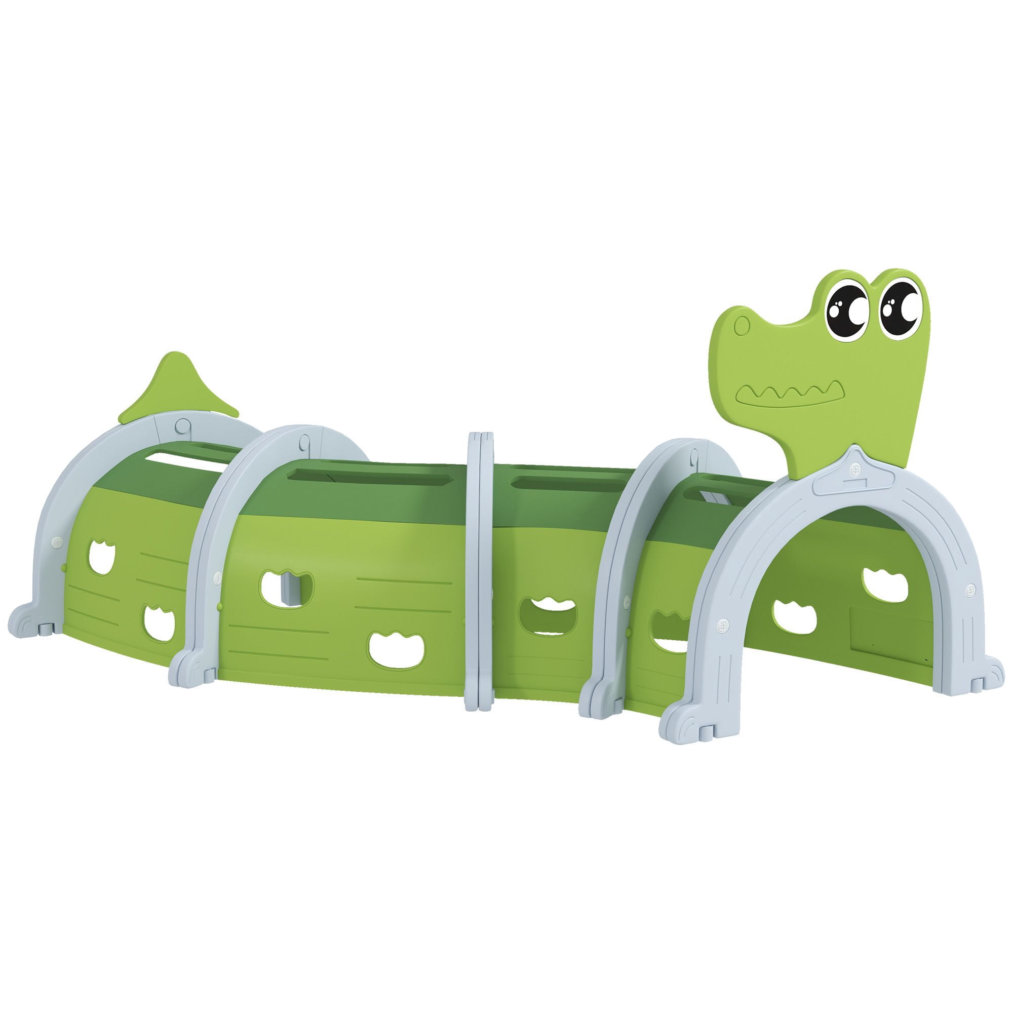 Crocodile Crawl Tunnel for Kids Ages 3-6, 76-Inch Playground & Indoor ...