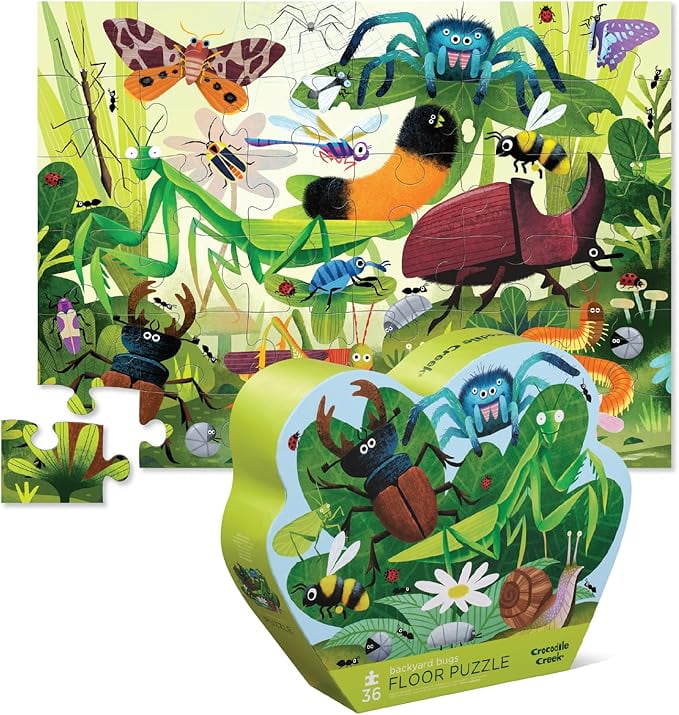 Crocodile Creek 36-Piece Jigsaw Floor Puzzle - Fun Floor Puzzles for ...
