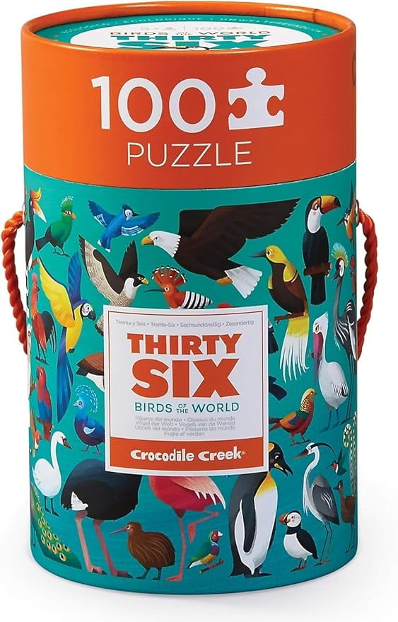 Crocodile Creek Jigsaw Puzzle in Canister, 100 Piece Table or Floor ...