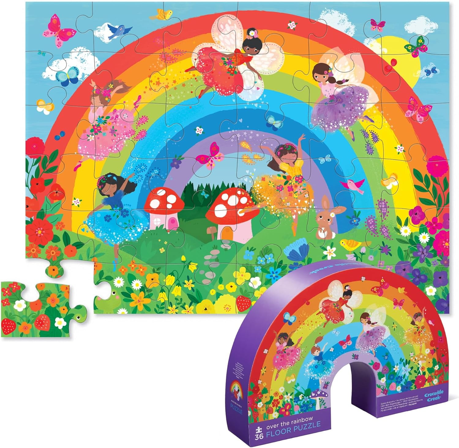 Crocodile Creek 36-Piece Jigsaw Floor Puzzle - Fun Floor Puzzles for ...