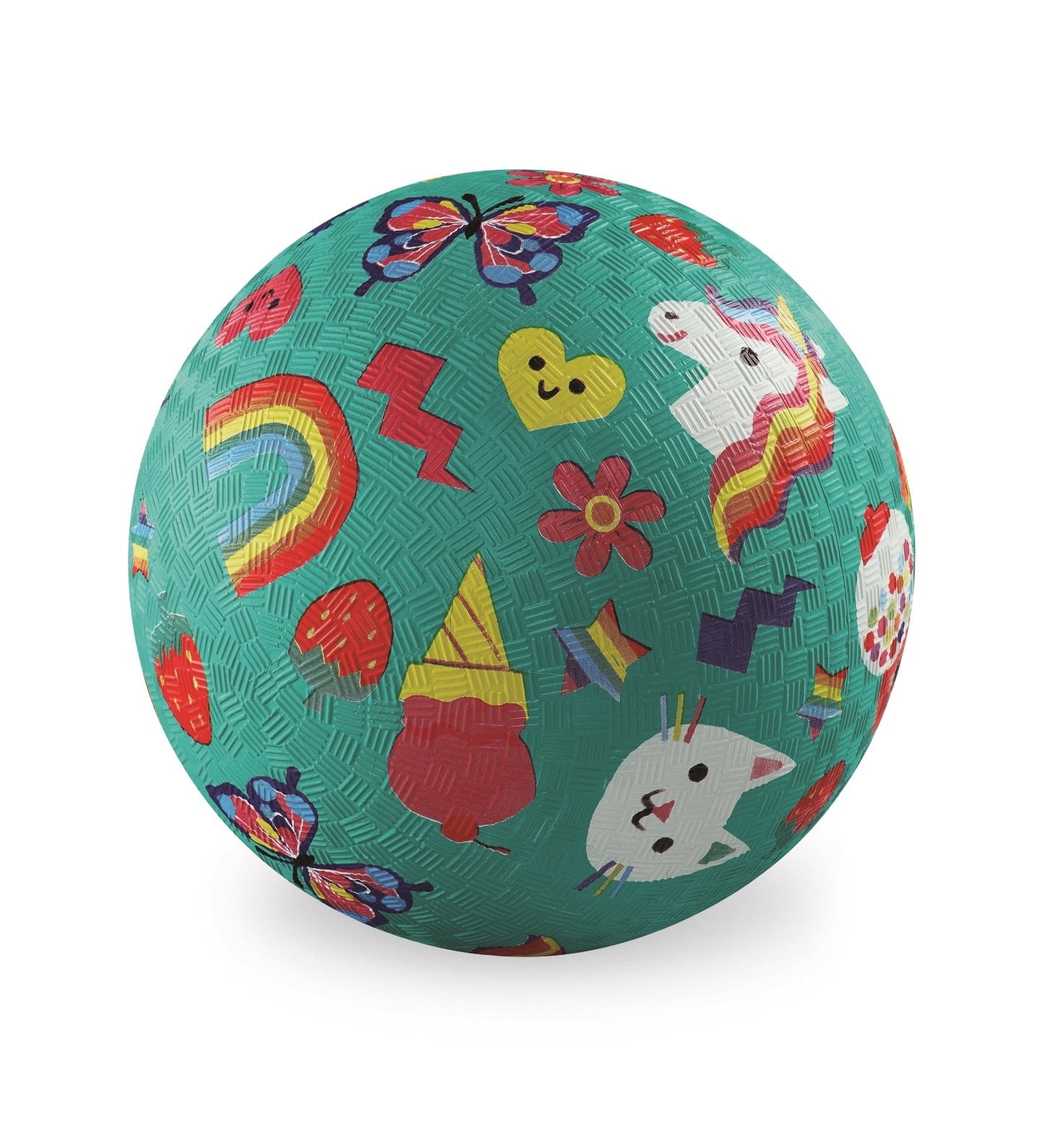 Crocodile Creek Playground Ball - Durable Rubber Ball for Kids Ages 3 and Up - Bouncy Inflatable ...