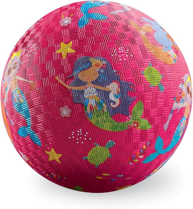 Crocodile Creek Rubber Playground Ball, Ships Inflated, PVC-Free ...