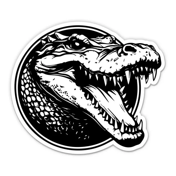 Crocodile Croc Gator Sticker Phone Decal Water Bottle Stickers Car ...