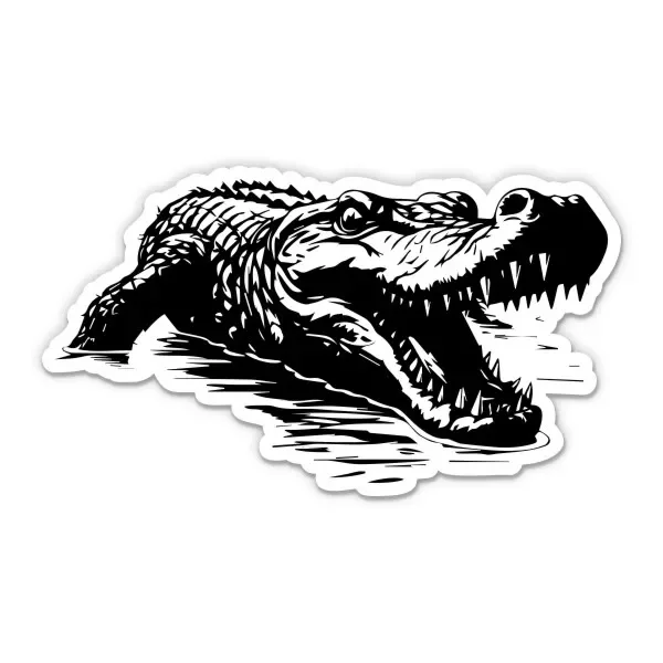 Crocodile Croc Sticker Phone Decal Water Bottle Stickers Car Decals ...