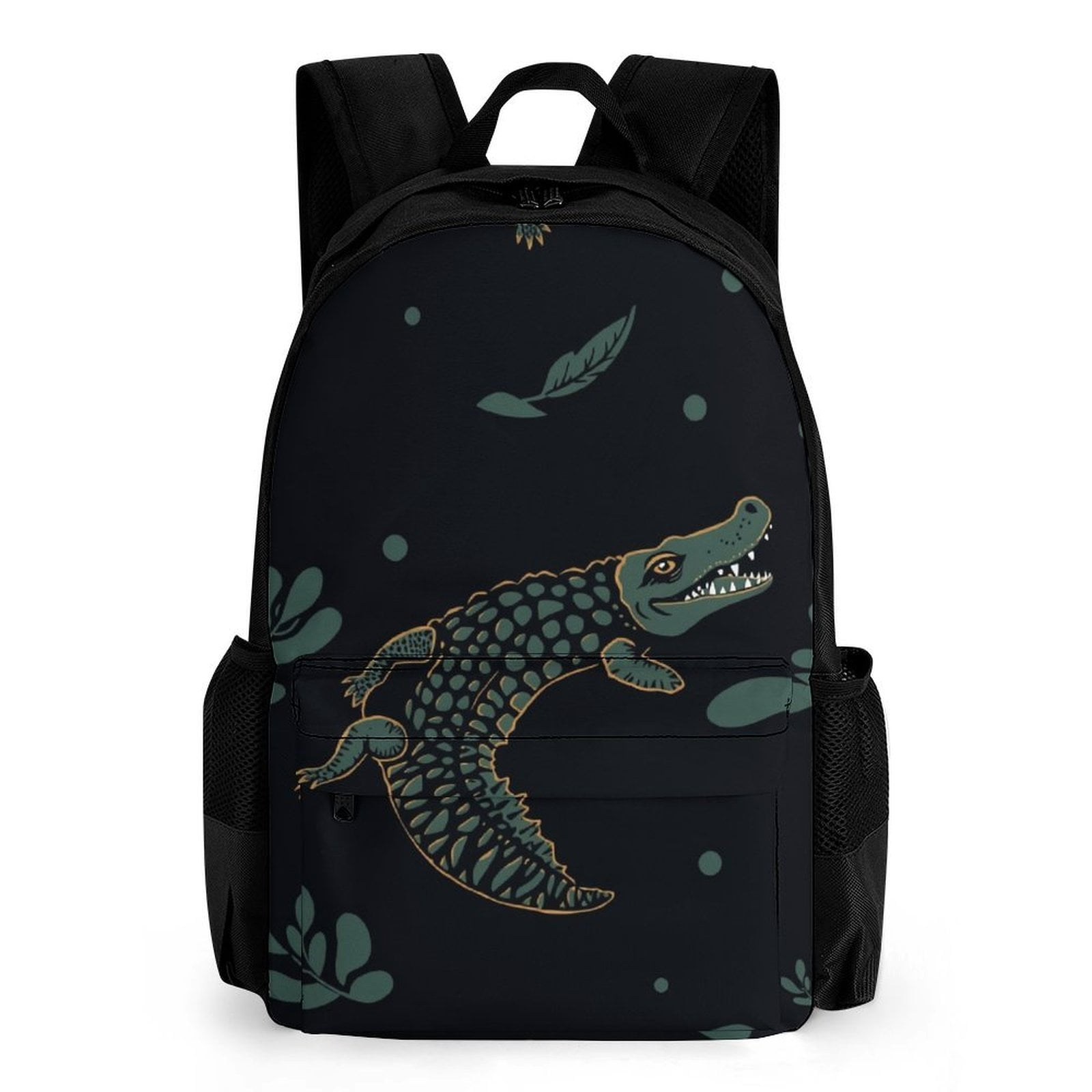 Crocodile Dark Pattern Backpack Camping Backpacks Women Men Bags ...