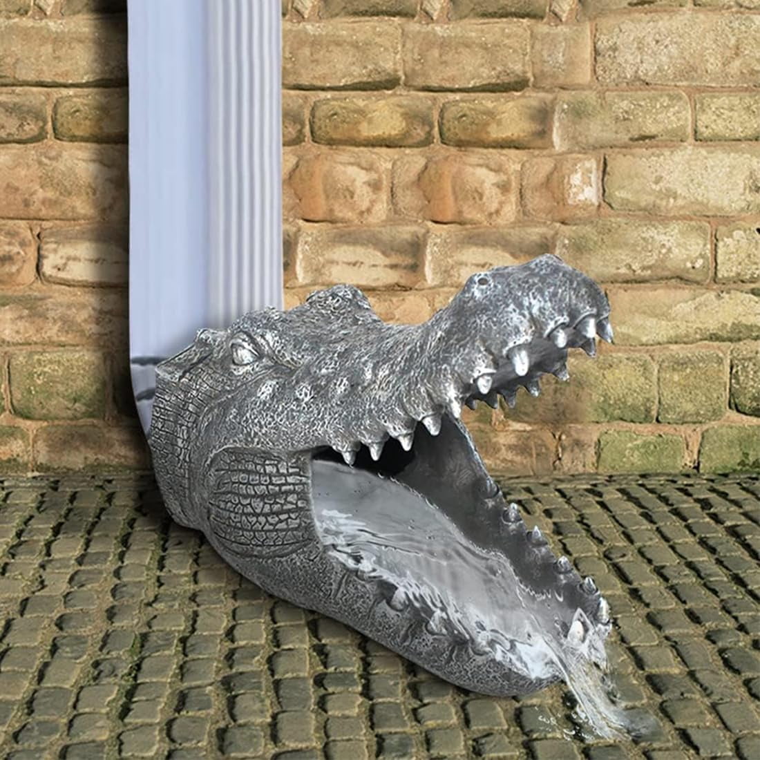 Crocodile Downspout Outdoor Extension Decoration, Gutter Guardian Rain ...