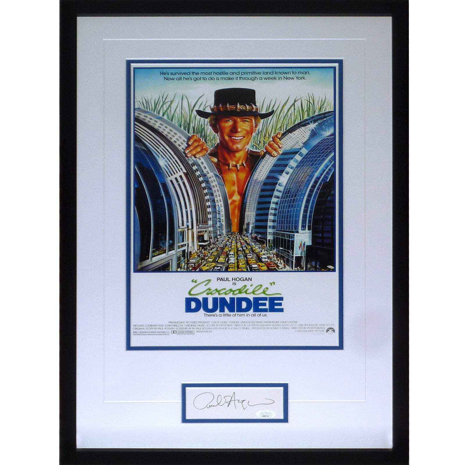 Crocodile Dundee 11x17 Movie Poster Deluxe Framed with Paul Hogan ...