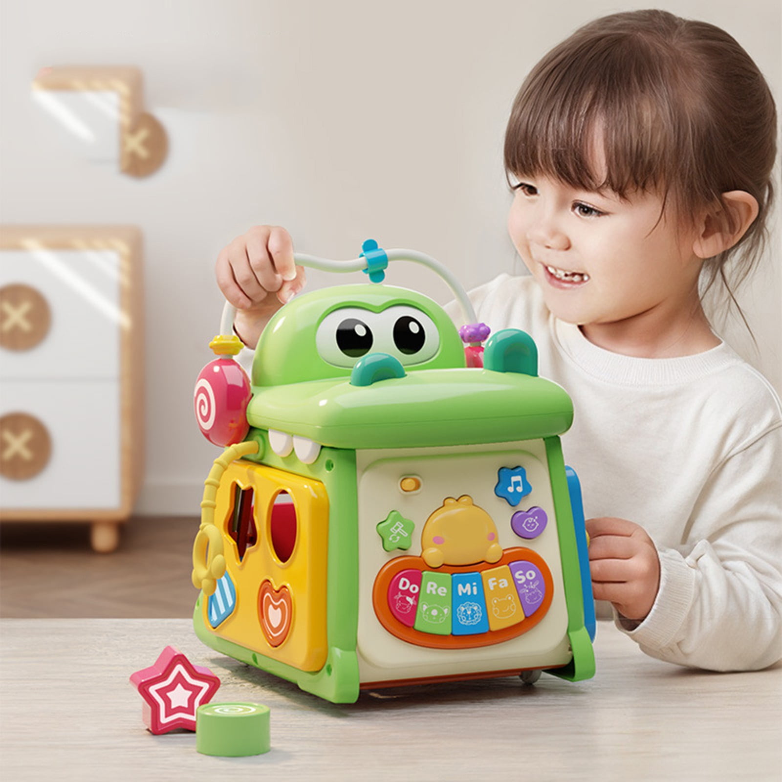 Crocodile Early Education Toy Activity Cube Multifunctional Play Cube ...