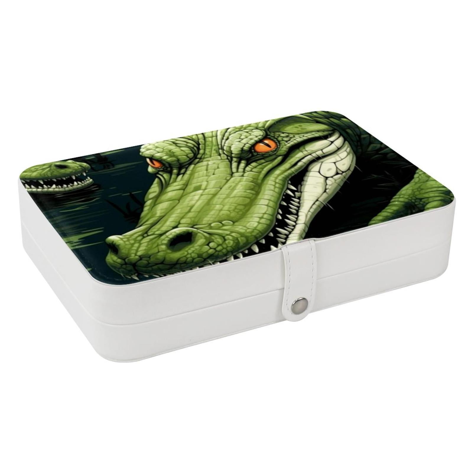 Crocodile Earring and Bracelet Holder Organizer Box with Removable ...