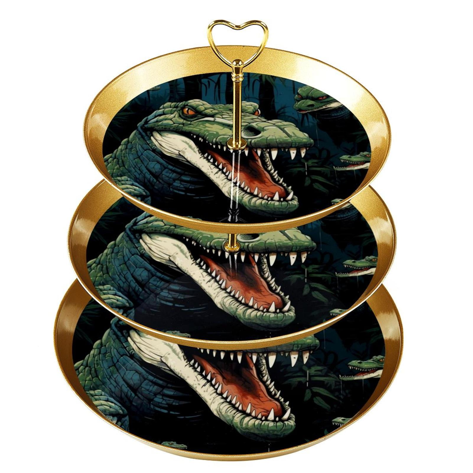 Crocodile Elegant Wedding Dessert Table Decor Set with Plastic Discs ...