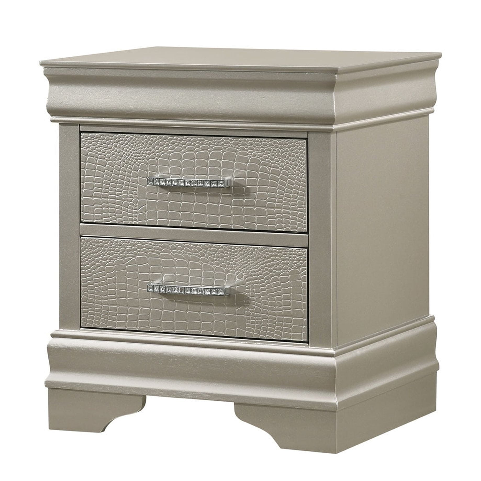 Crocodile Embossed Drawer + Dovetail Construction - Bedroom Nightstand ...
