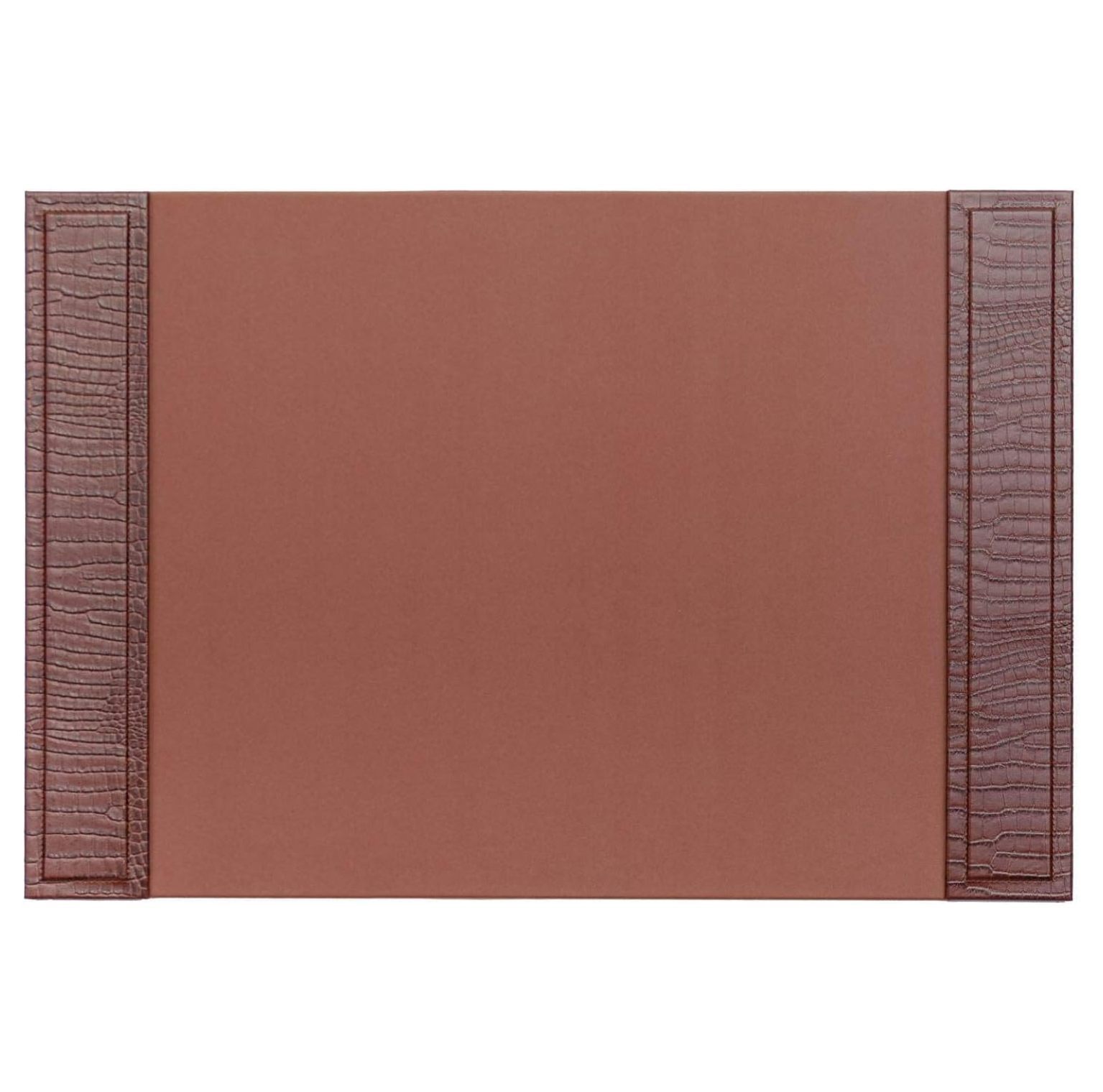 Crocodile Embossed Leather Desk pad, 25.5 x 17.25, Brown - Walmart.com