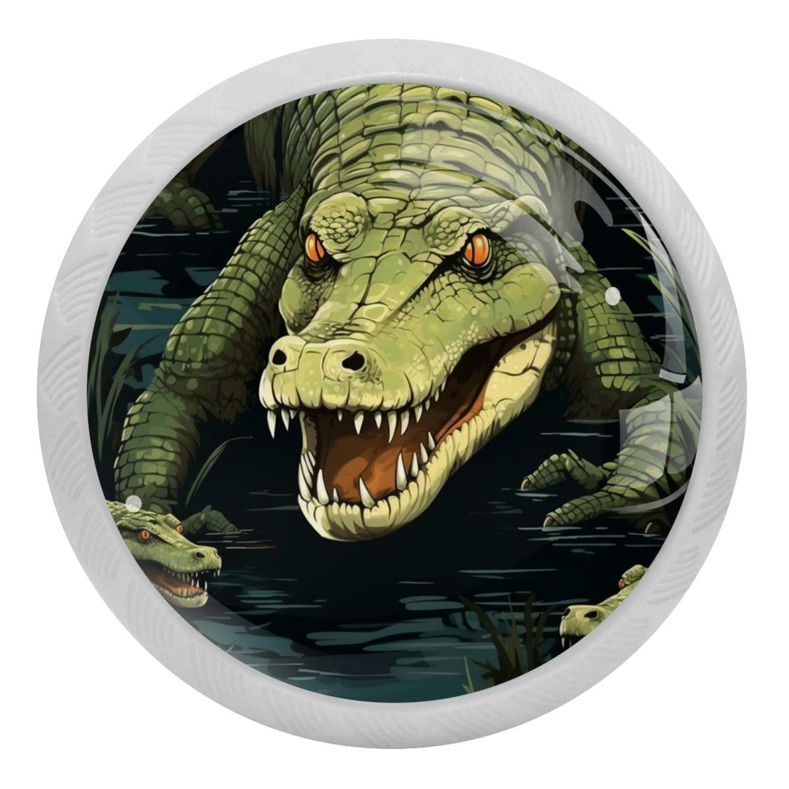 Crocodile Fluorescent Drawer Pulls: Round 4-Pack - Glow-in-the-Dark ...