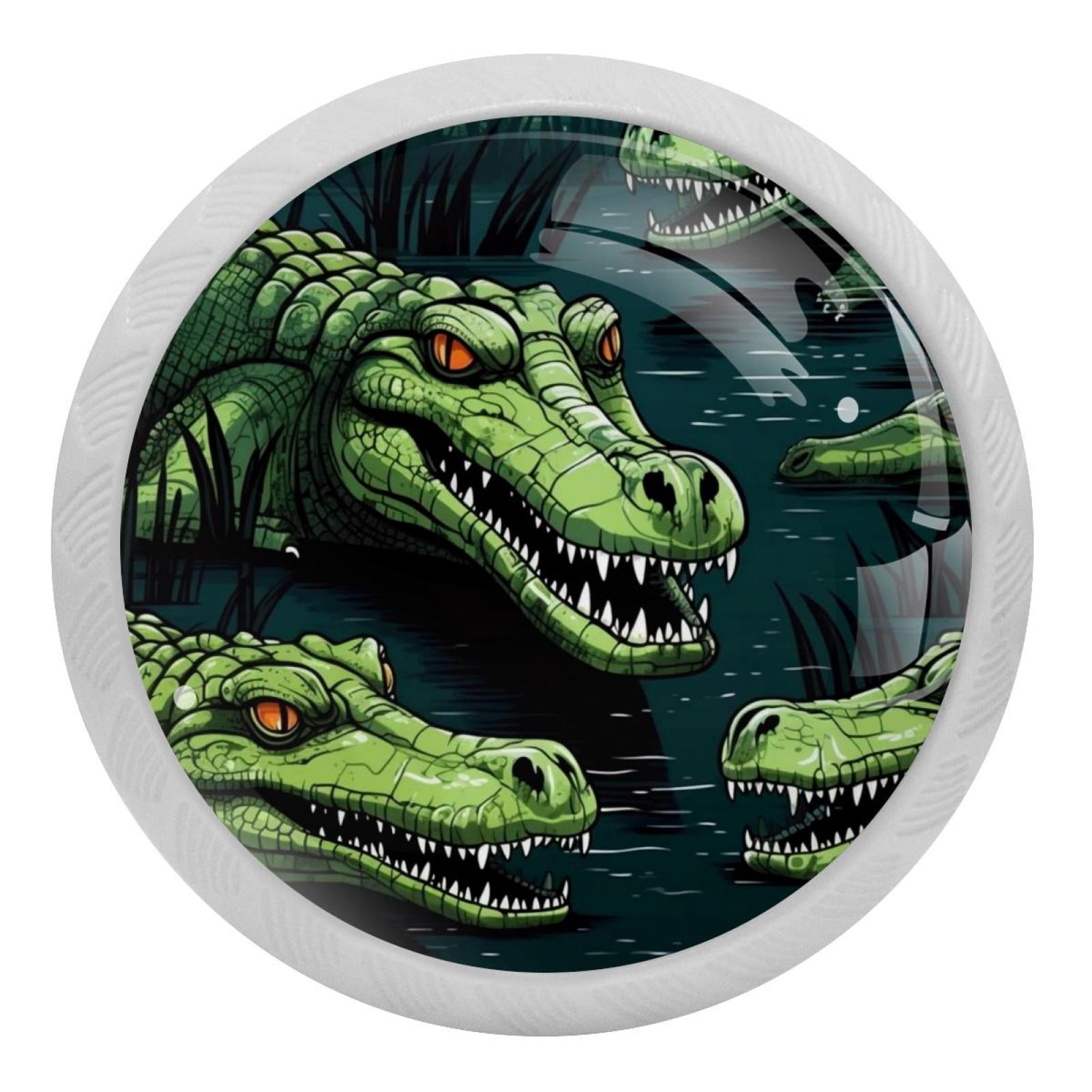 Crocodile Fluorescent Drawer Pulls: Round 4-Pack, Glow-in-the-Dark ...