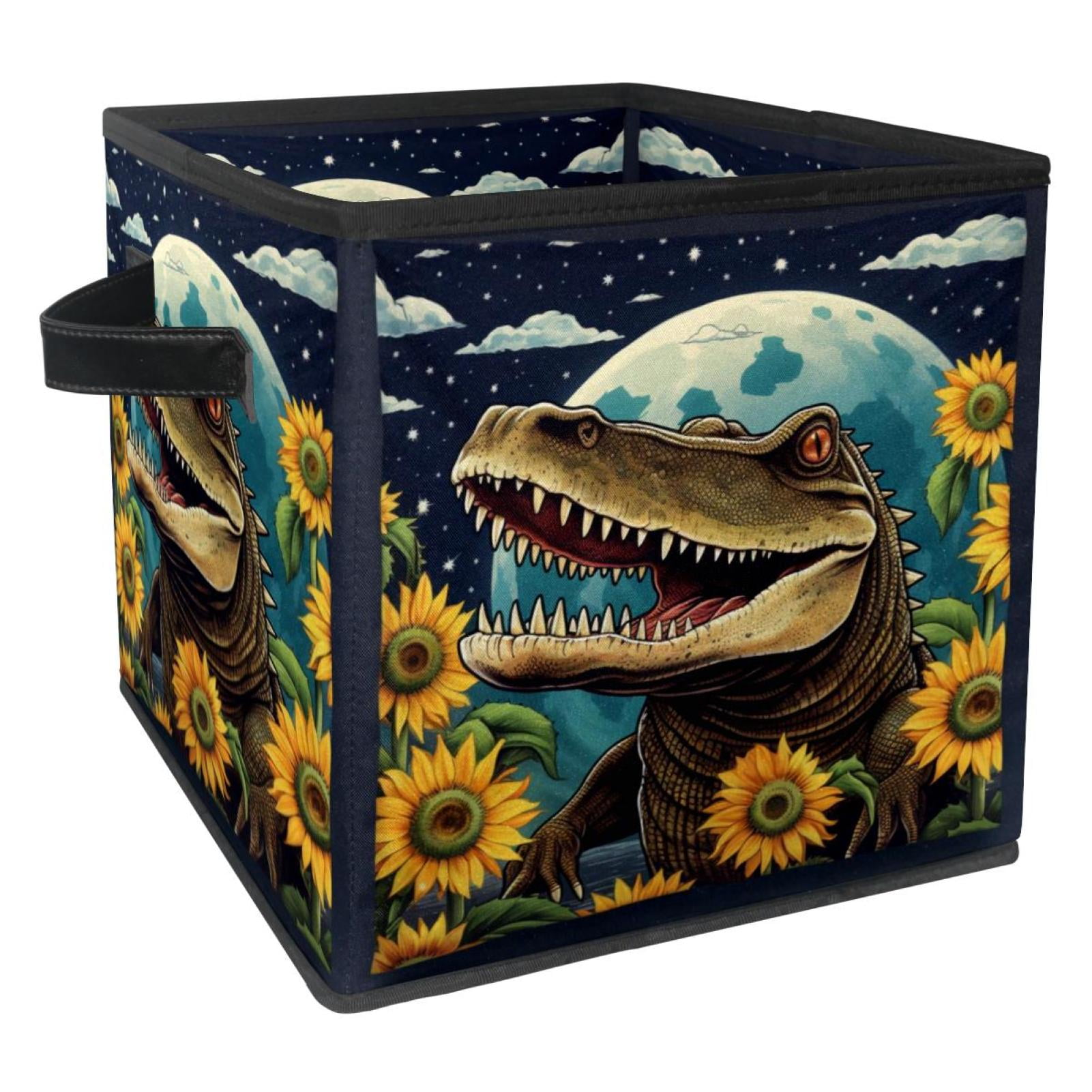 Crocodile Foldable Cube Organizer with Handle, 10.8"x10.5"x10.6", Large ...
