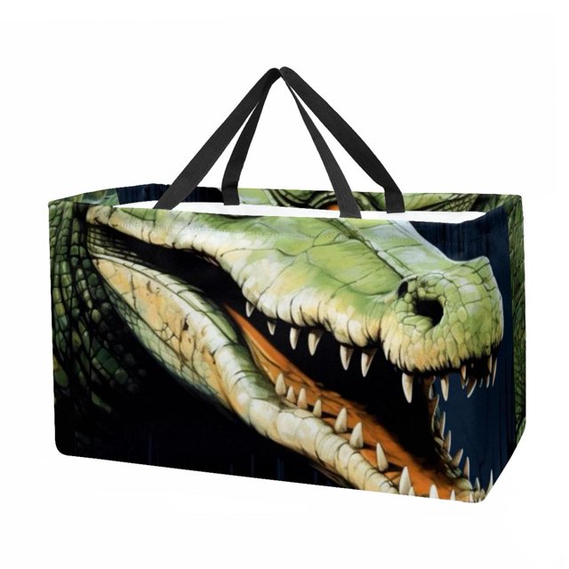 Crocodile Foldable Reusable Oxford Cloth Laundry Basket - Large ...