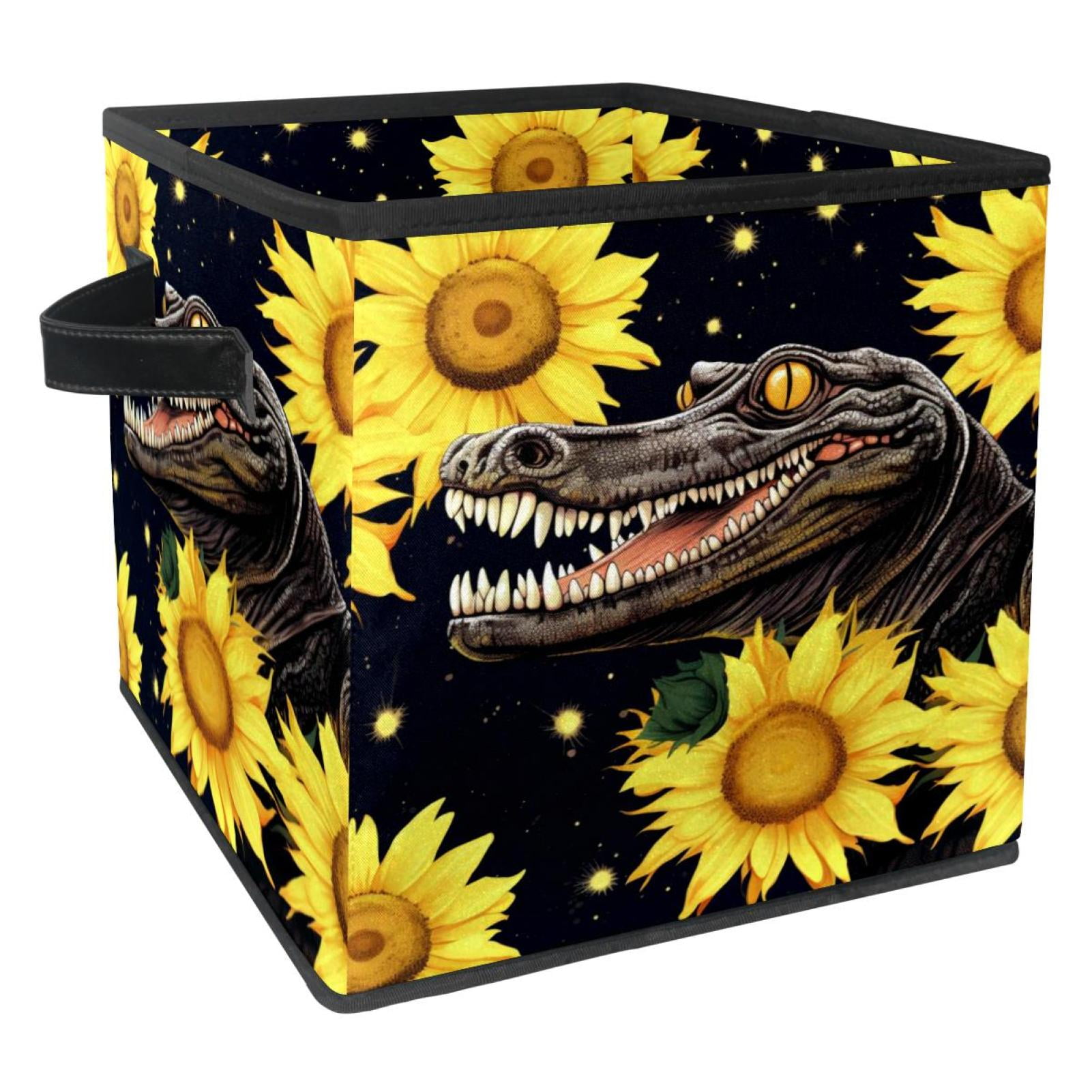 Crocodile Foldable Toy Box Storage Box Organizer Bins with Handle, 10.8 ...