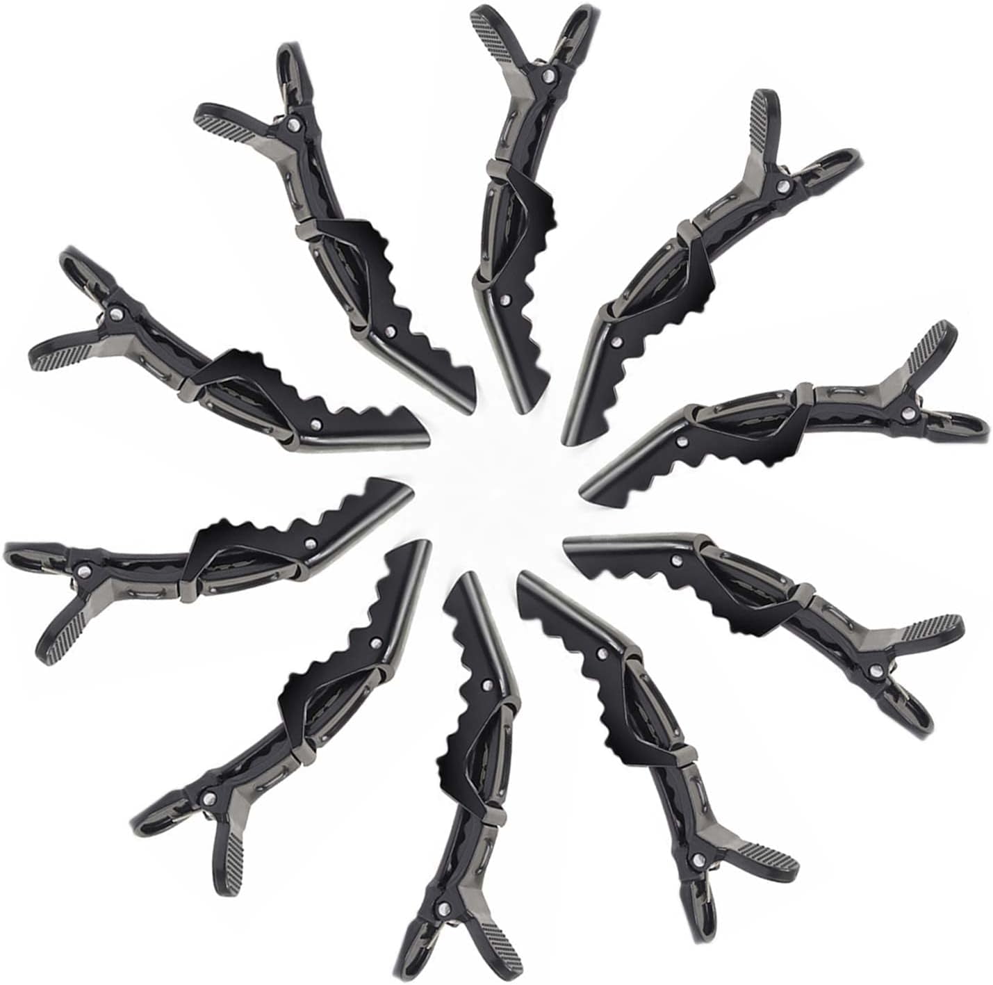 Crocodile Hair Clips，10PCS Crocodile Clip Hair Barrette, Professional ...