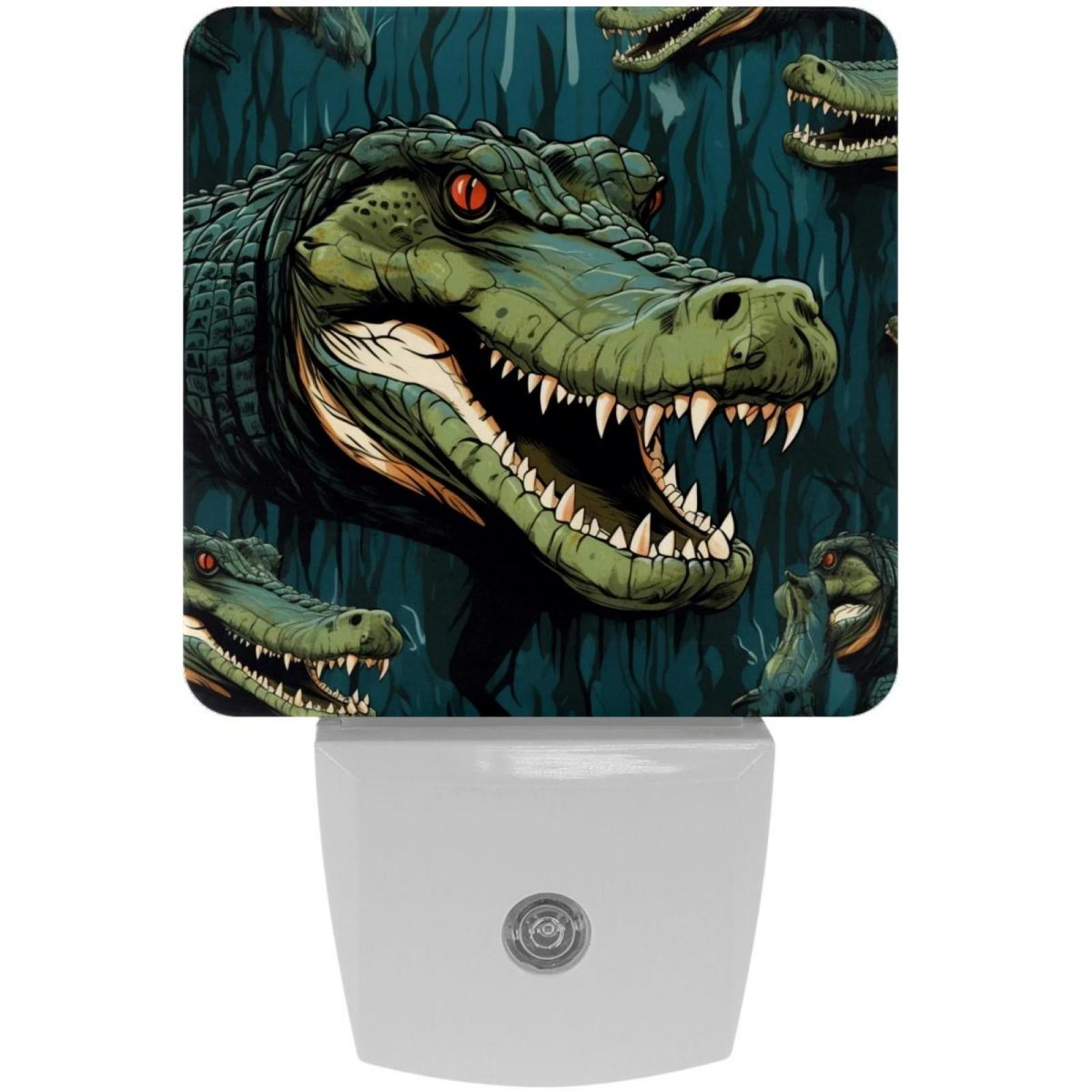 Crocodile LED Square Night Light - Small and Bright Square-shaped LED ...