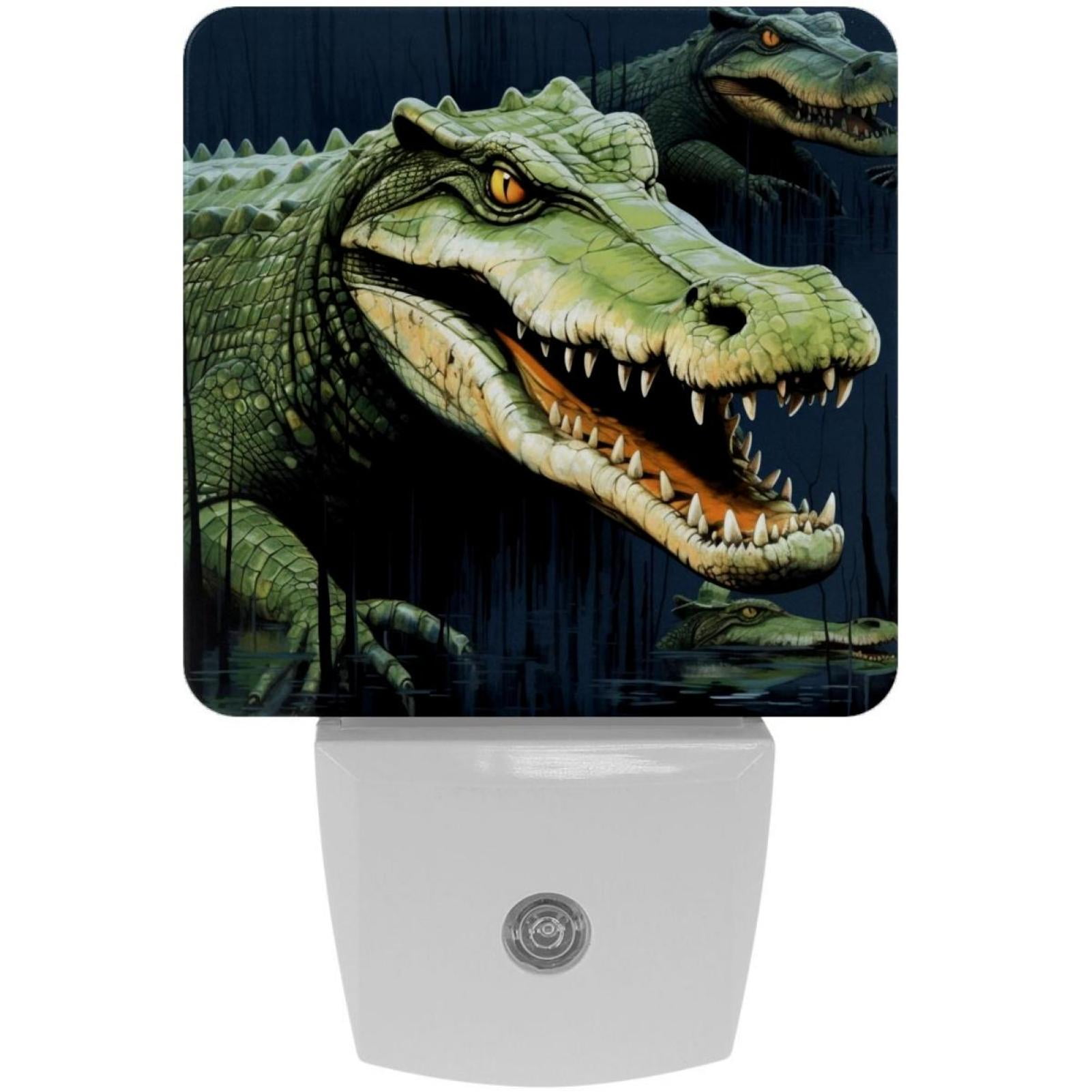 Crocodile LED Square Night Lights - Bedside Lighting Solution for a ...