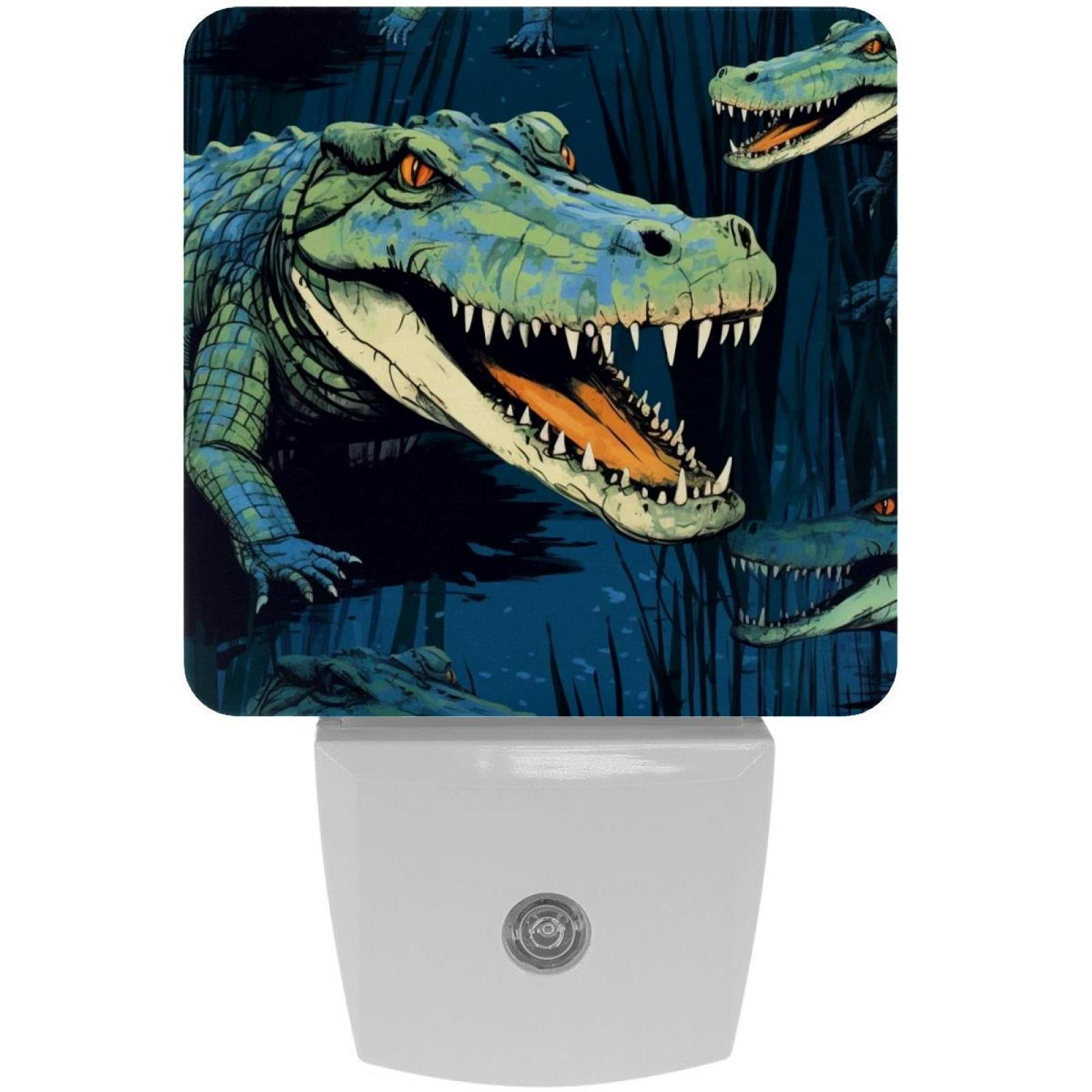 Crocodile LED Square Night Lights - Bedside Lighting Solution for a ...