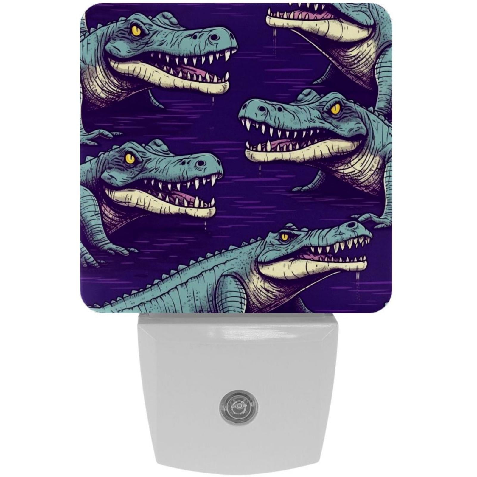 Crocodile LED Square Night Lights - Portable and Stylish for Bedroom ...