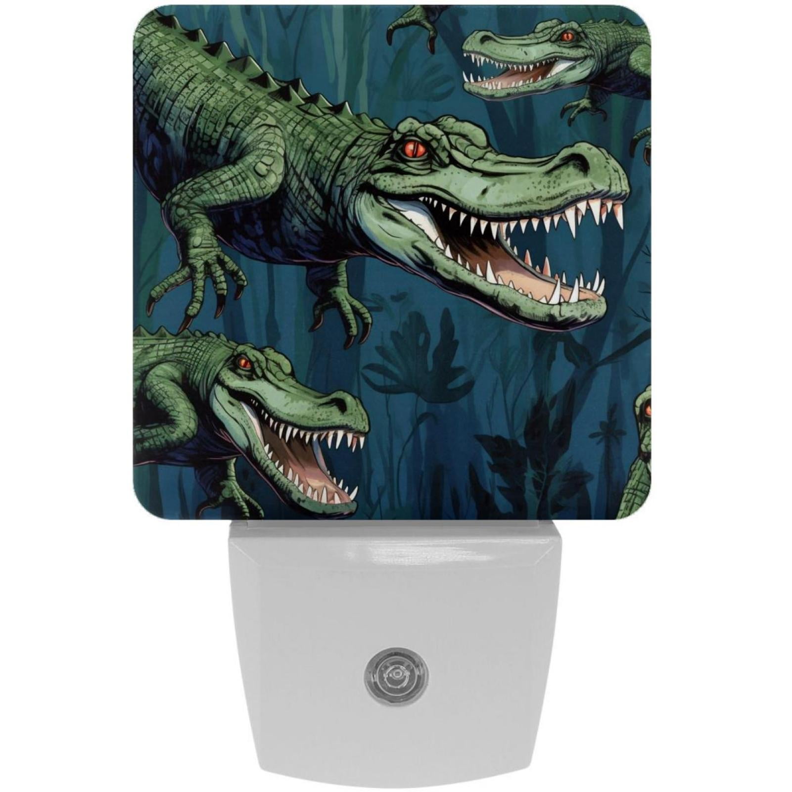 Crocodile LED Square Night Lights - Portable and Stylish for Bedroom ...