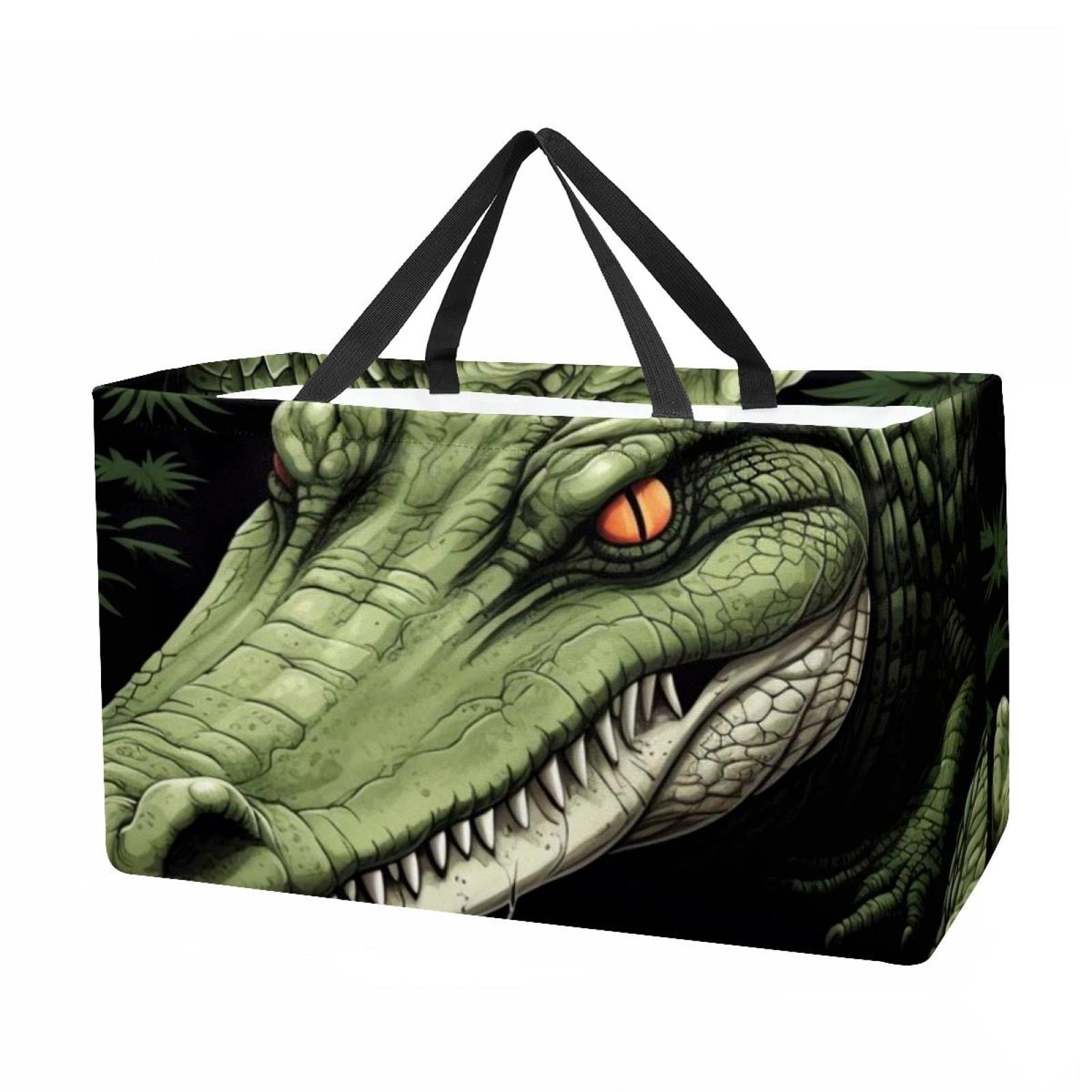 Crocodile Large Foldable Beach Bag | Oxford Cloth Beach Bag, Laundry ...