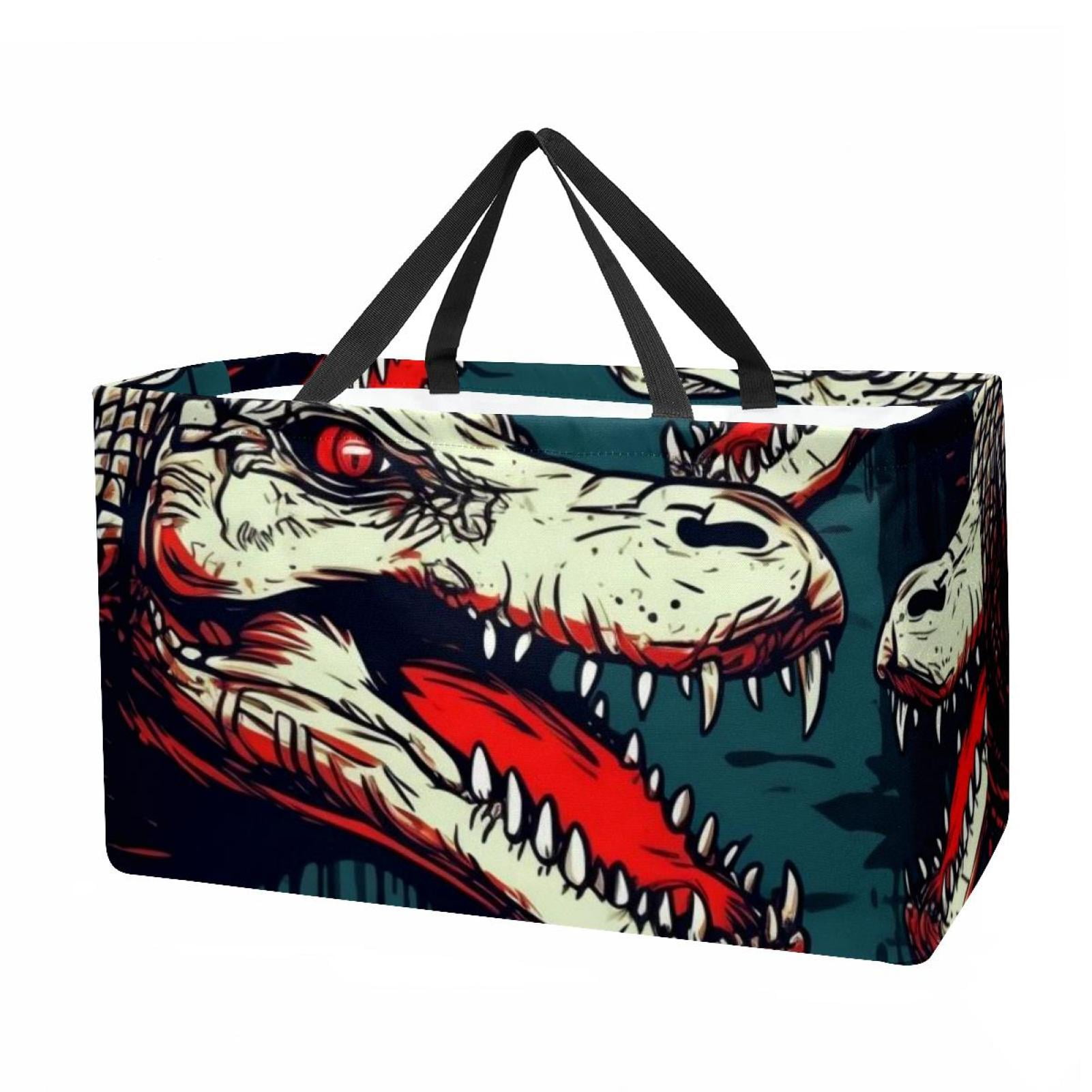 Crocodile Large Foldable Beach Bag with Collapsible Bucket, Cube ...