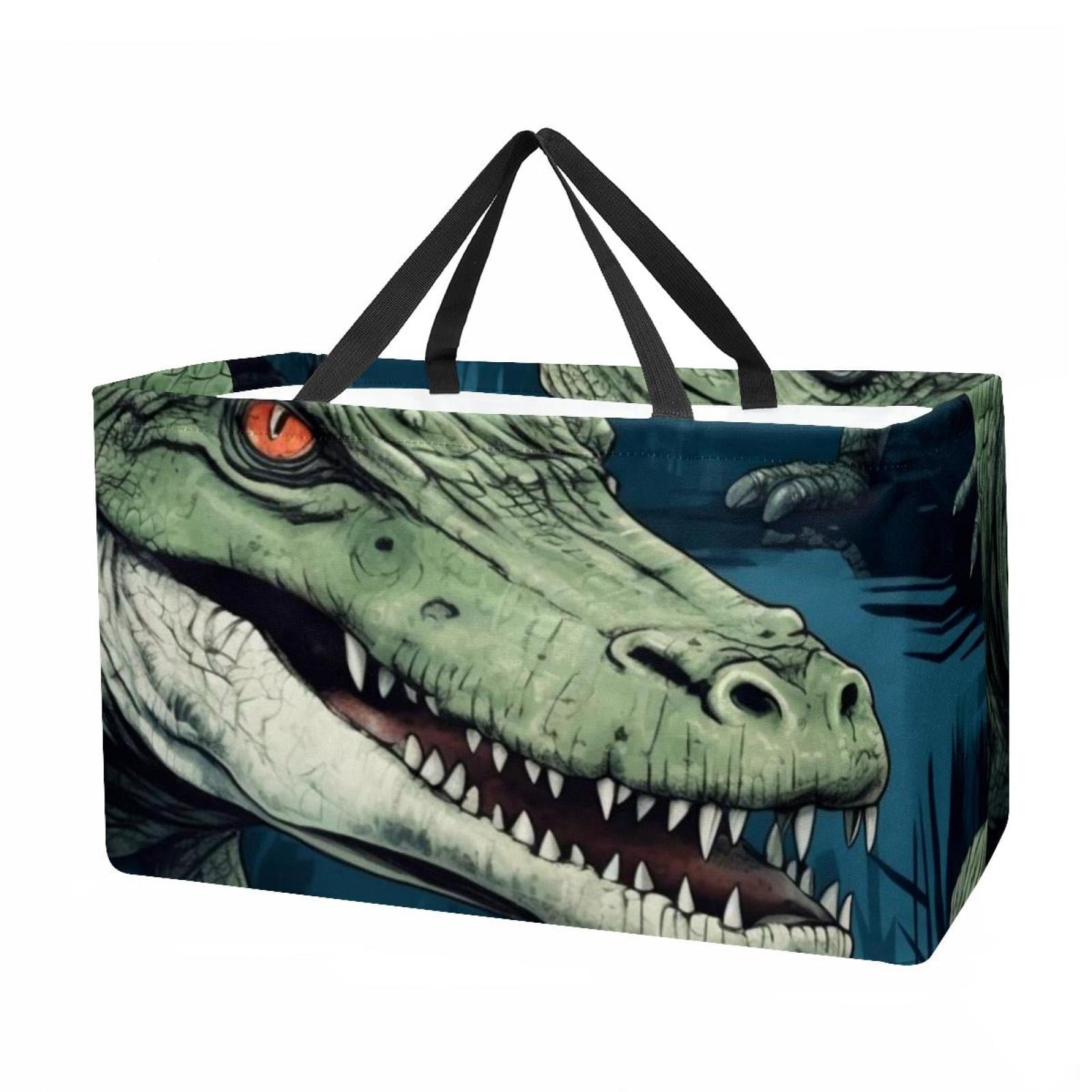 Crocodile Large Foldable Laundry Basket Storage Box Shopping Bag Oxford ...