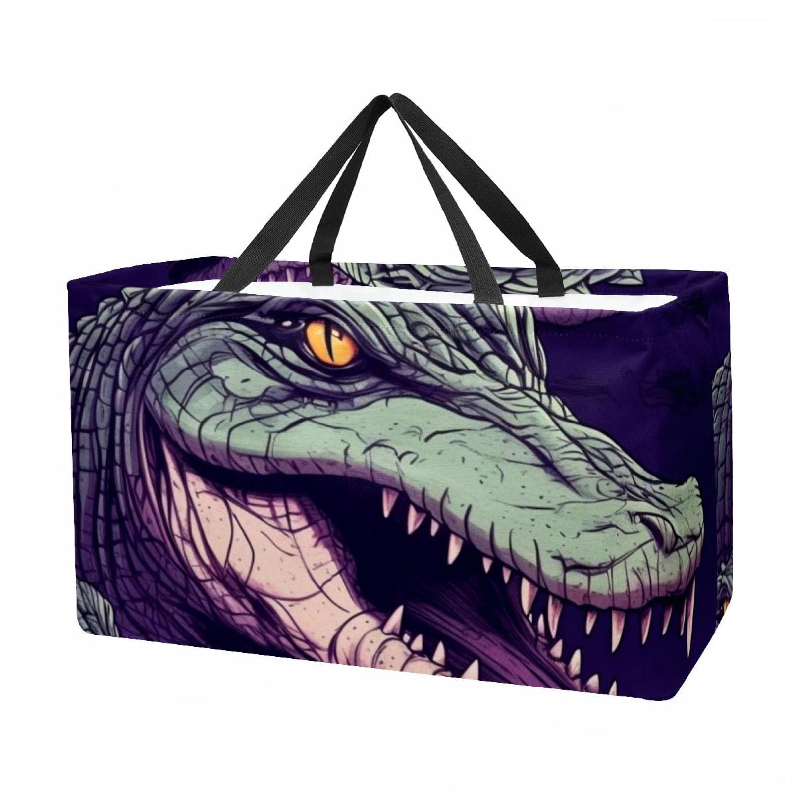 Crocodile Large Foldable Oxford Cloth Cube Organizer Tote Bag Toy ...