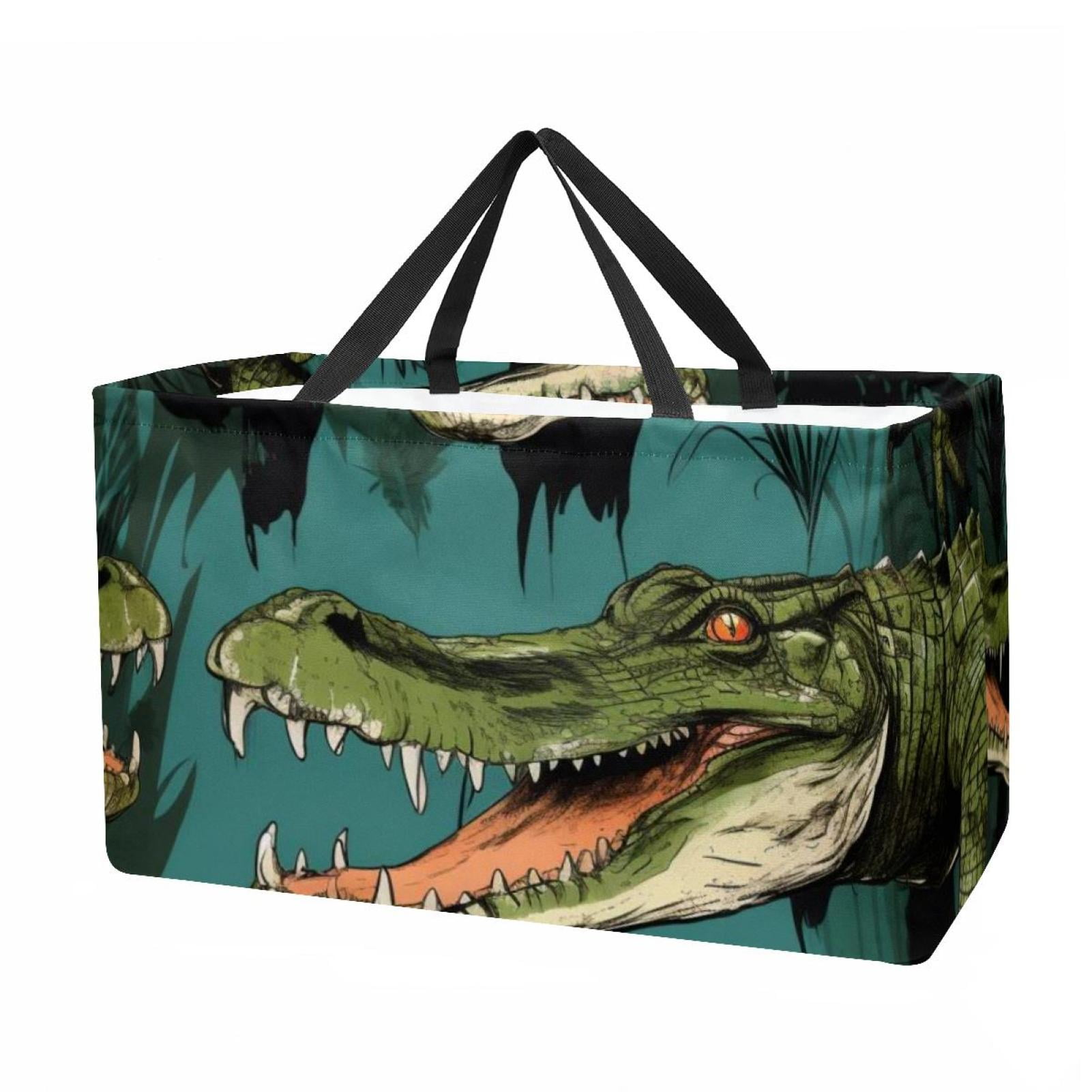 Crocodile Large Laundry Bag – Foldable Oxford Cloth Shopping Bag, Cube ...
