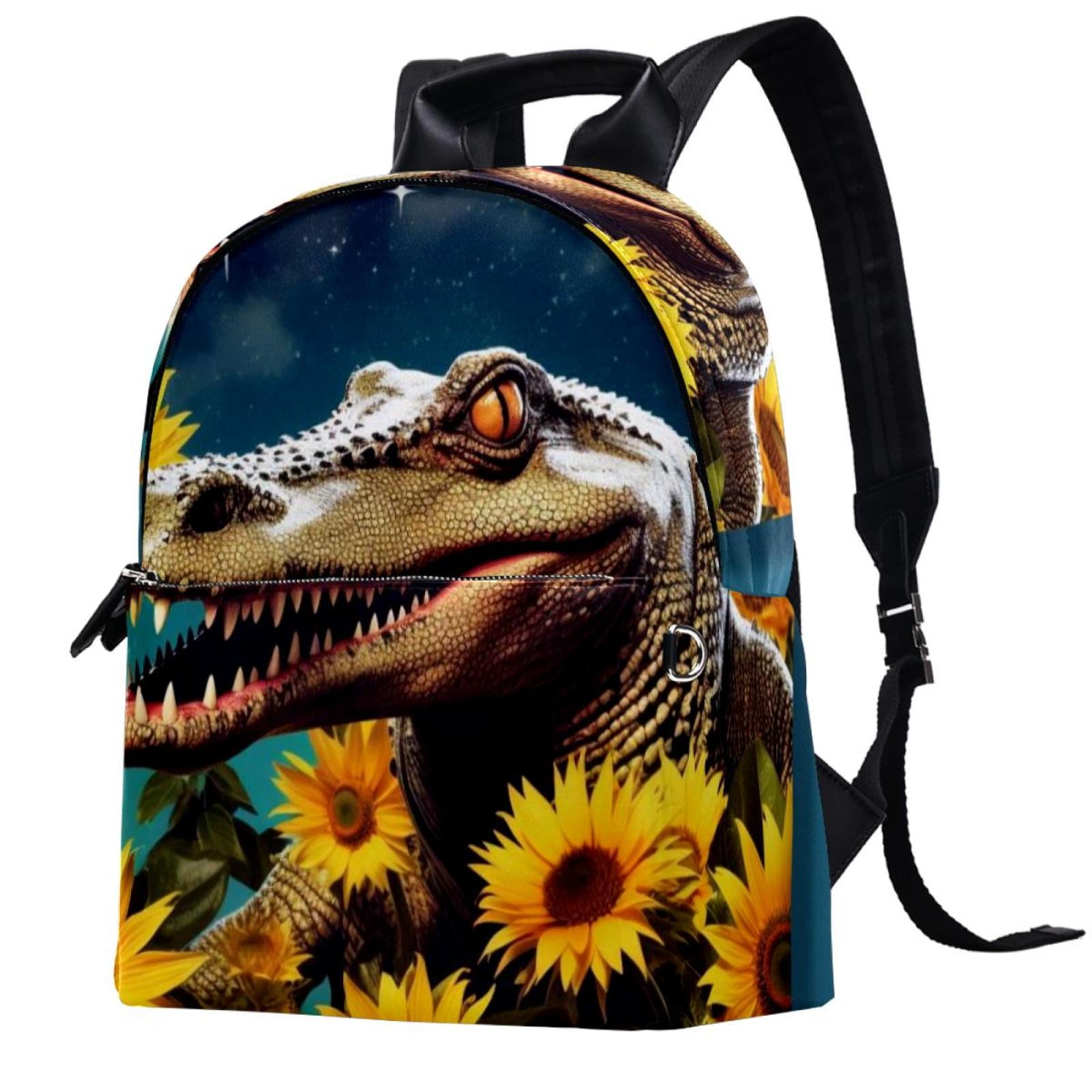 Crocodile Large Leather Work Backpack with Adjustable Shoulder Straps ...