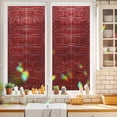 Crocodile Leather Texture Window Privacy Film Luxury Red Static Cling ...