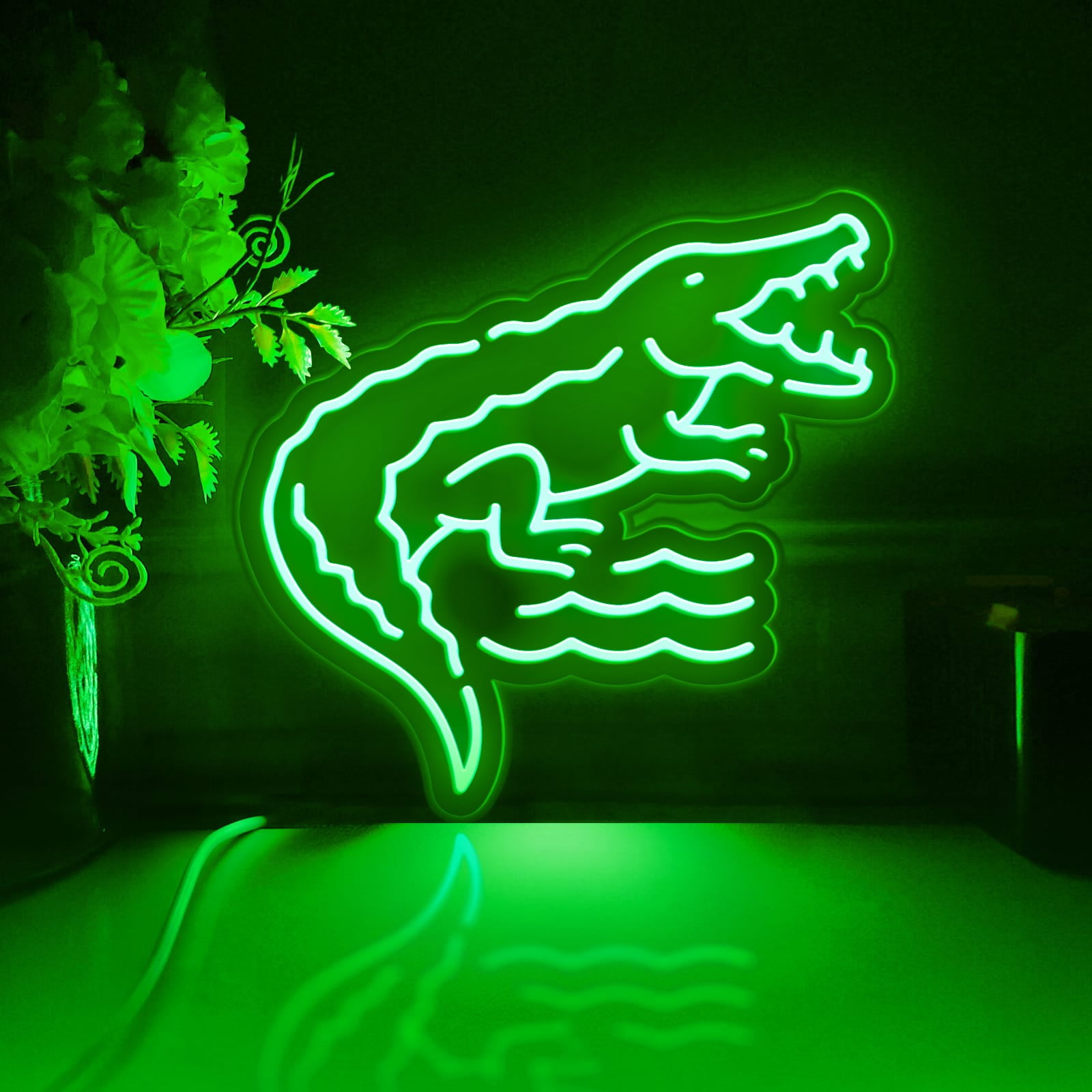 Crocodile Led Light Box, Dimmable Neon-Like Light Signs USB Power for ...