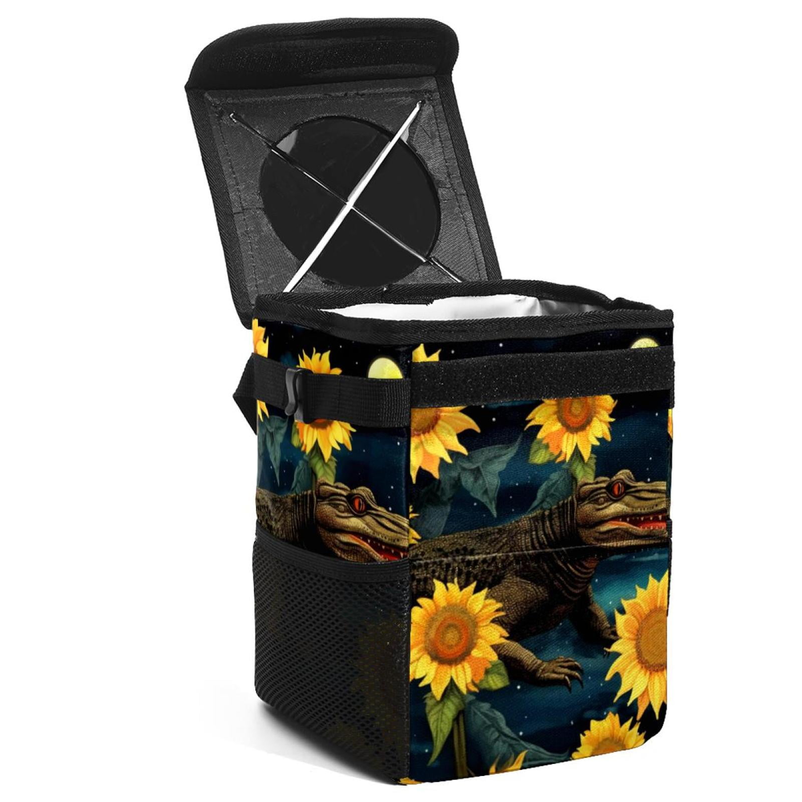 Crocodile Mini Trash Can Car Trash Bin Trash Can for Car - Foldable ...