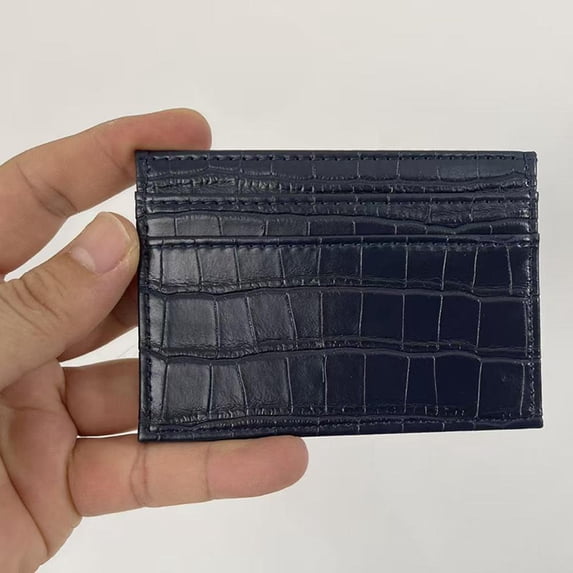 Crocodile Pattern Portable Credit Card Holder Ultra Bank Card Sleeve ...