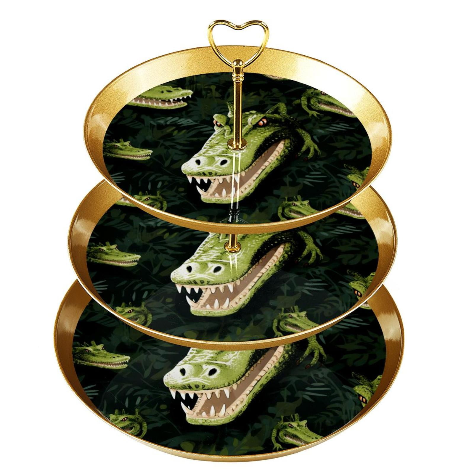 Crocodile Plastic Discs and Iron Pillar Desk Organizer with 3 Tier ...