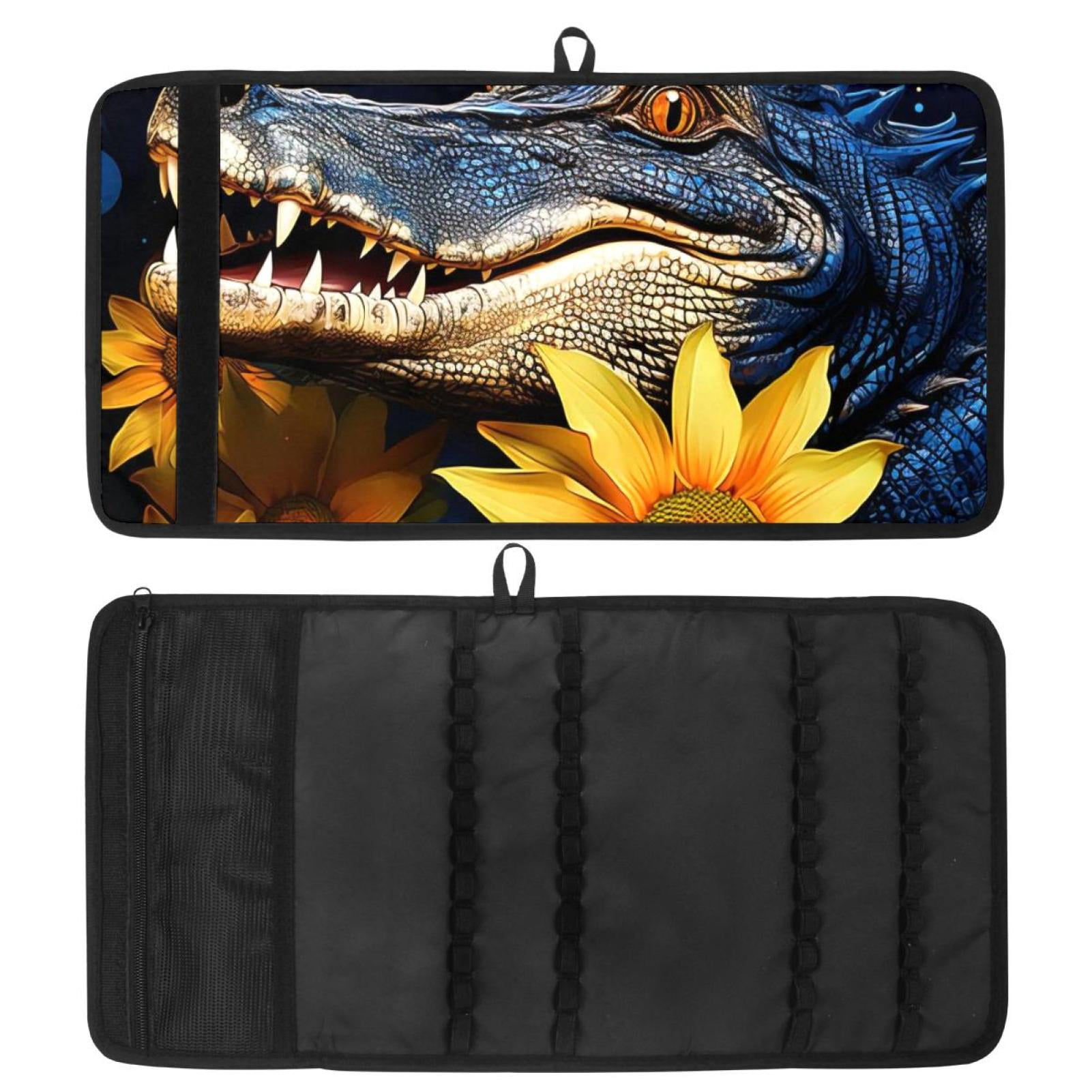 Crocodile Polyester Oxford Cloth Pencil Case Organizer, Lightweight and ...