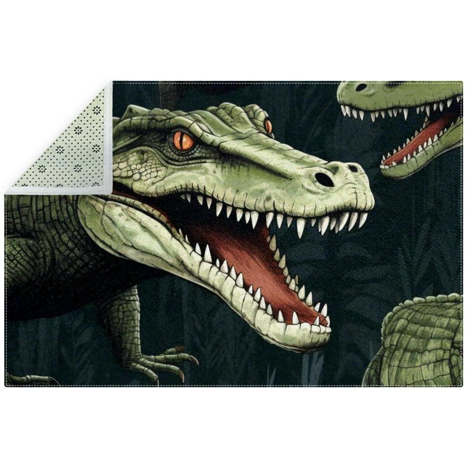 Crocodile Polyester Right-Angle Office Floor Mat - Durable, Rug for ...