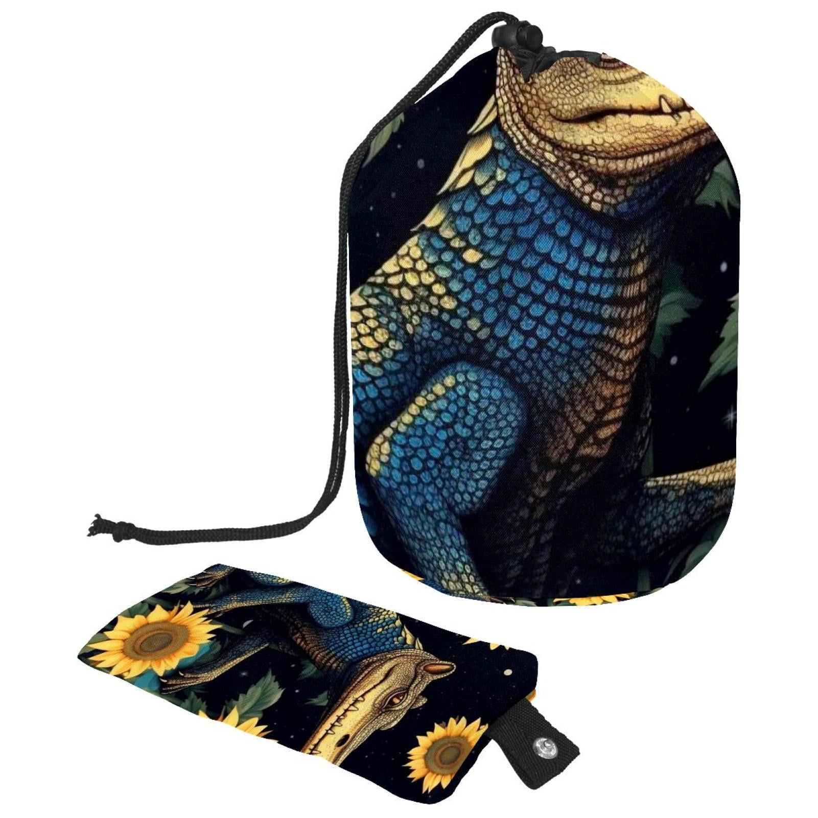 Crocodile Portable Drawstring Foldable Travel Wash Bag Shower Bag ...